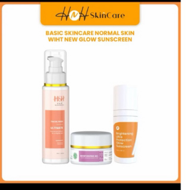 Jual H&H BASIC SKINCARE NORMAL, BASIC SKINCARE ATASI KULIT KUSAM( SUNSCREEN NEW GLOW WARNA ...