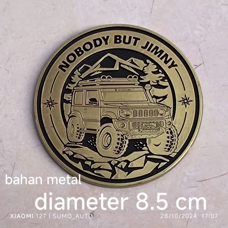 Jual emblem logo NOBODY BUT JIMNY untuk suzuki jimny JB74 katana samurai | Shopee Indonesia
