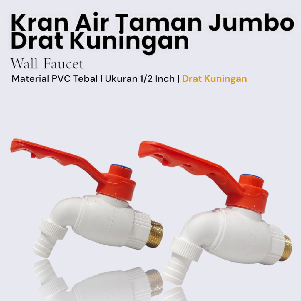 Jual Keran / Kran Air Taman Jumbo Drat Kuningan 1/2 inch | Shopee Indonesia