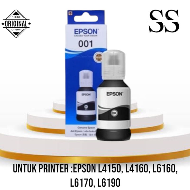Jual TINTA EPSON 001 BLACK ORIGINAL L4150, L4160, L6160,L6170,L6190 ...