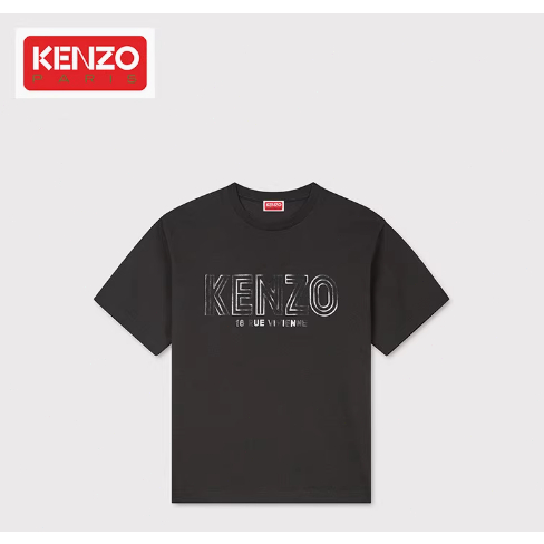Jual KENZO New Men's Letter LOGO Number Pattern Casual Round Neck ...