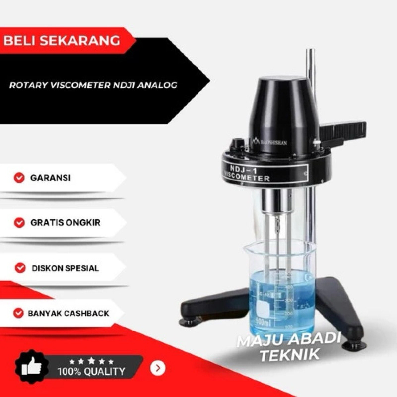 Jual Rotary Viscometer NDJ1 Analog Viscosity Tester Viskometer NDJ-1 ...