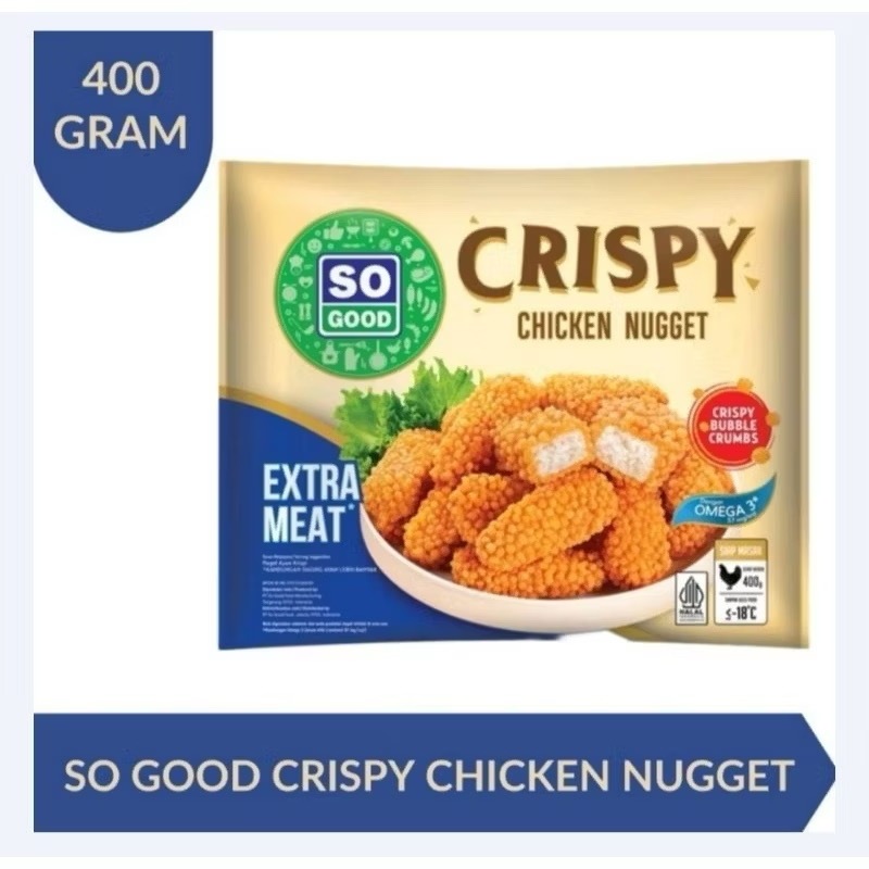 Jual So Good Crispy Chicken Nugget 400gr | Shopee Indonesia