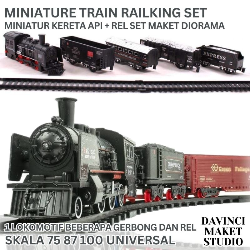 Jual Set Railking Classical Train Scale Ho 1 75 1 87 1 100 Miniatur