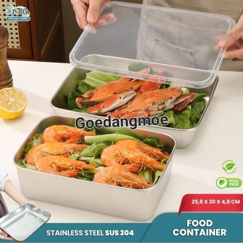 Jual Sinda Food box storage with cover Tempat wadah kontainer makanan ...