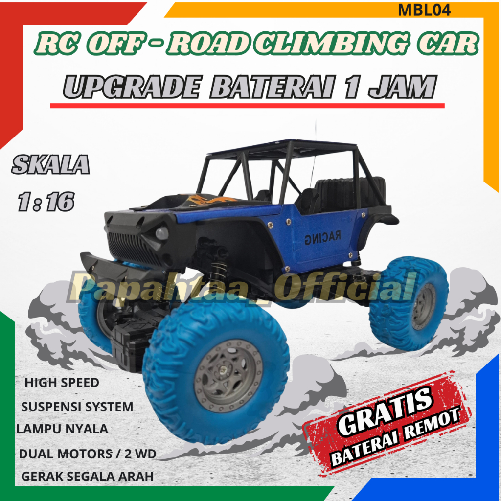 Jual mobil remote control offroad rc car mobilan remot kontrol off road ...