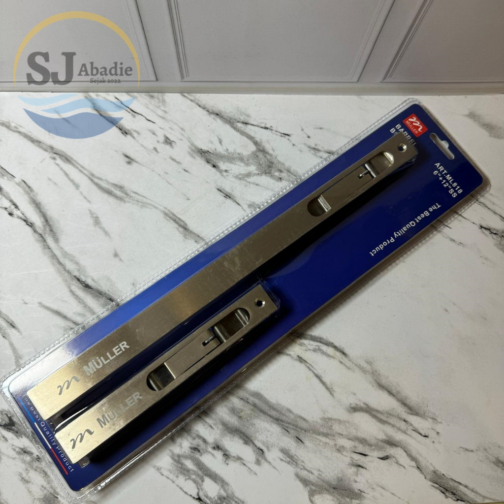 Jual (1 PC) MULLER Grendel Slot Tanam Pintu Rumah 12 Inch Stainless ...