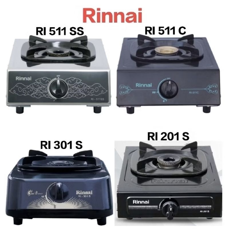 Jual Kompor Gas Rinnai Satu Tungku RI 511 C/RI 511 SS/RI 301 S/RI 201 S ...