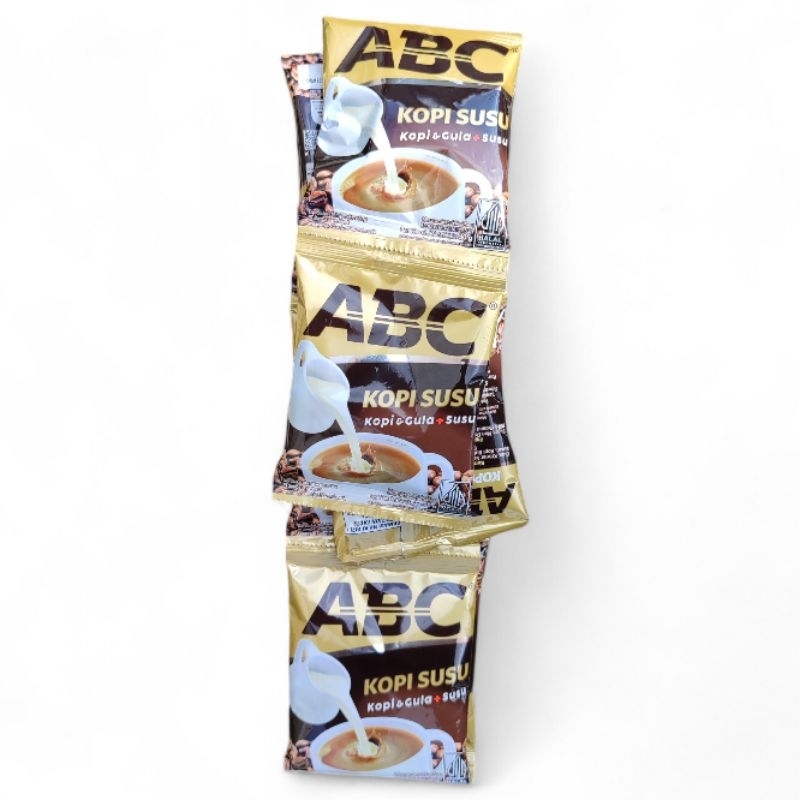 Jual 1 Renceng isi 10 sachet Kopi ABC Susu Instan - Kopi Gula Susu Instan ABC Murah | Shopee ...