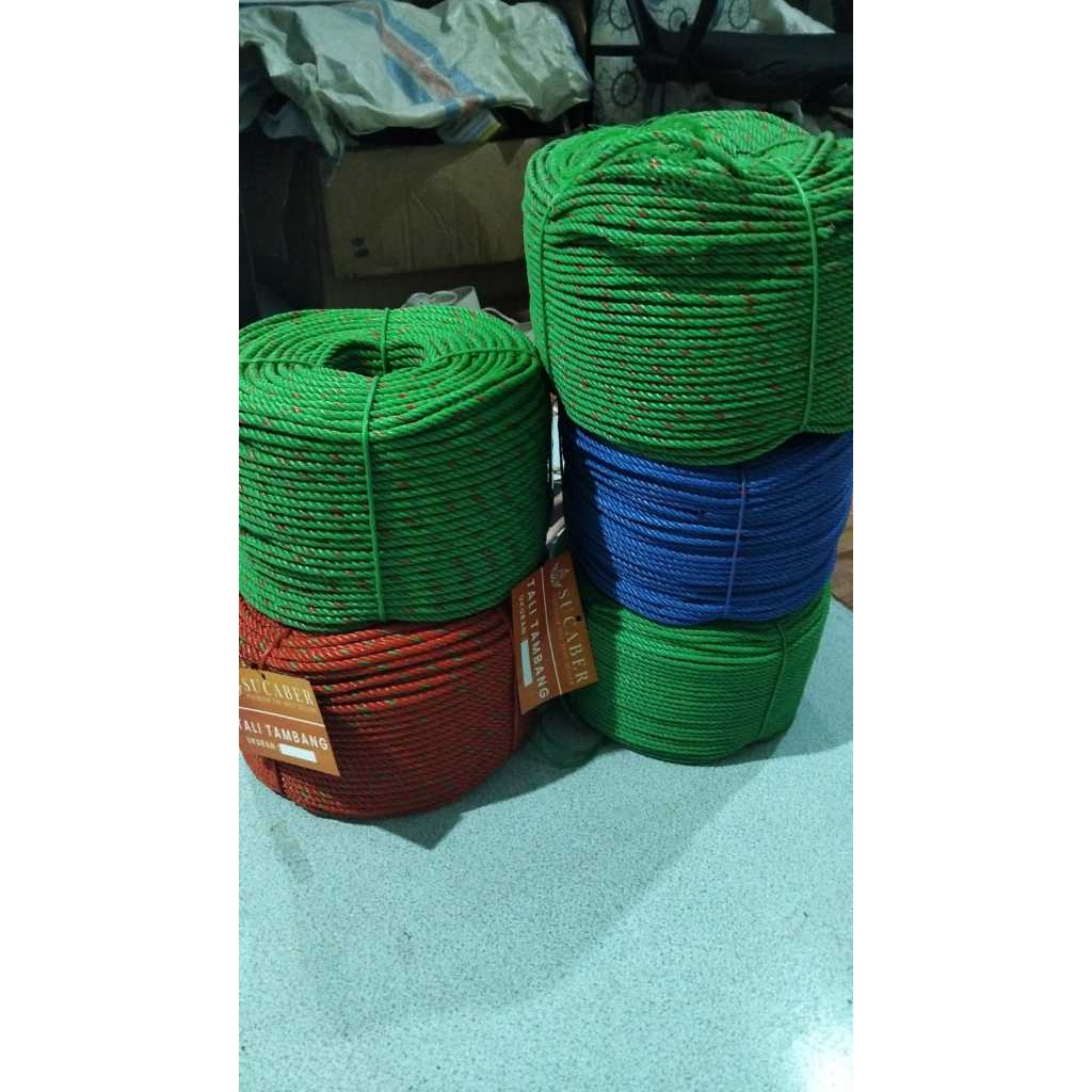Jual [harga 1kg] 8MM (30METER) TALI TAMPAR TALI KENUR TALI TAMBANG TALI ...