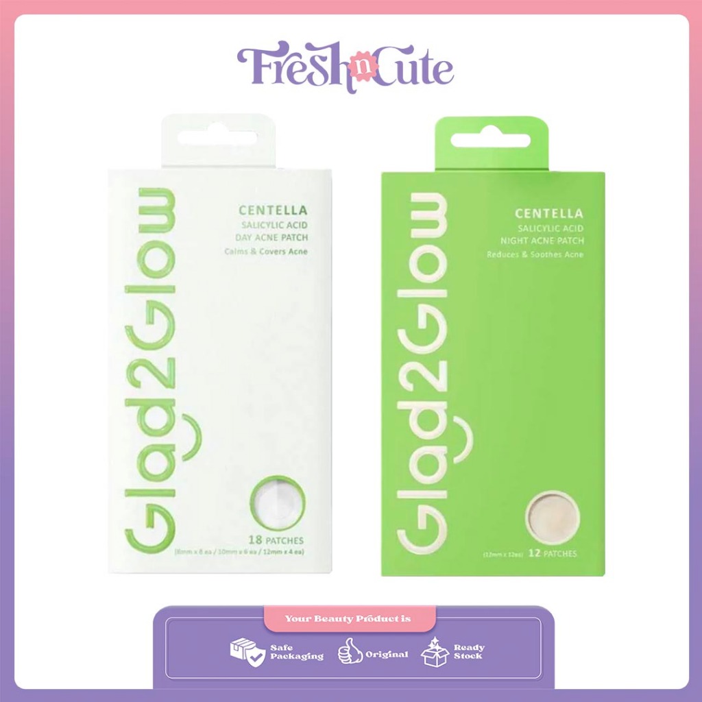 Jual GLAD2GLOW - G2G Centella Salicylic Acid Acne Patch Day || Night ...