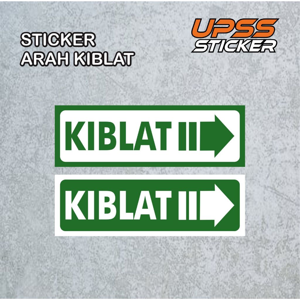 Jual Stiker Kiblat / Sticker kiblat / stiker arah kiblat / sticker arah ...