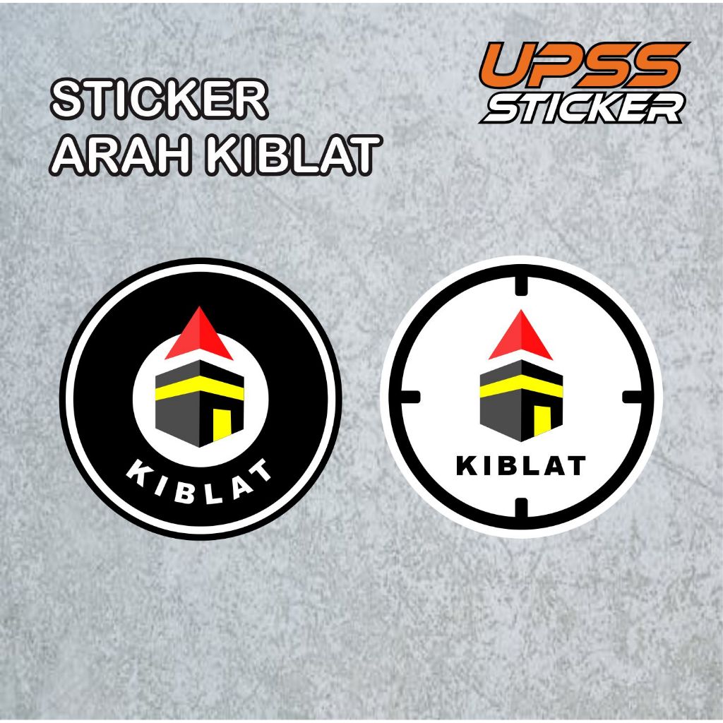 Jual STIKER PENANDA ARAH KIBLAT | STIKER ARAH KIBLAT | PENUNJUK ARAH ...