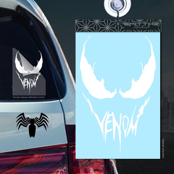 Jual Stiker Venom Logo Cutting Sticker untuk aksesoris Mobil Motor ...