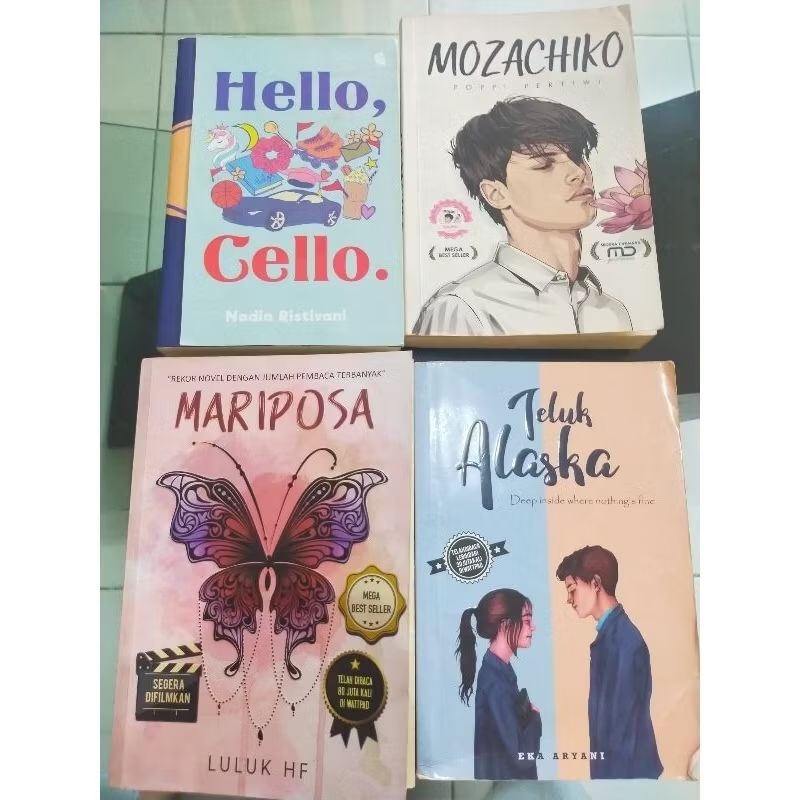 Jual PRELOVE NOVEL HELLO CELLO TELUK ALASKA MARIPOSA MOZACHIKO | Shopee ...