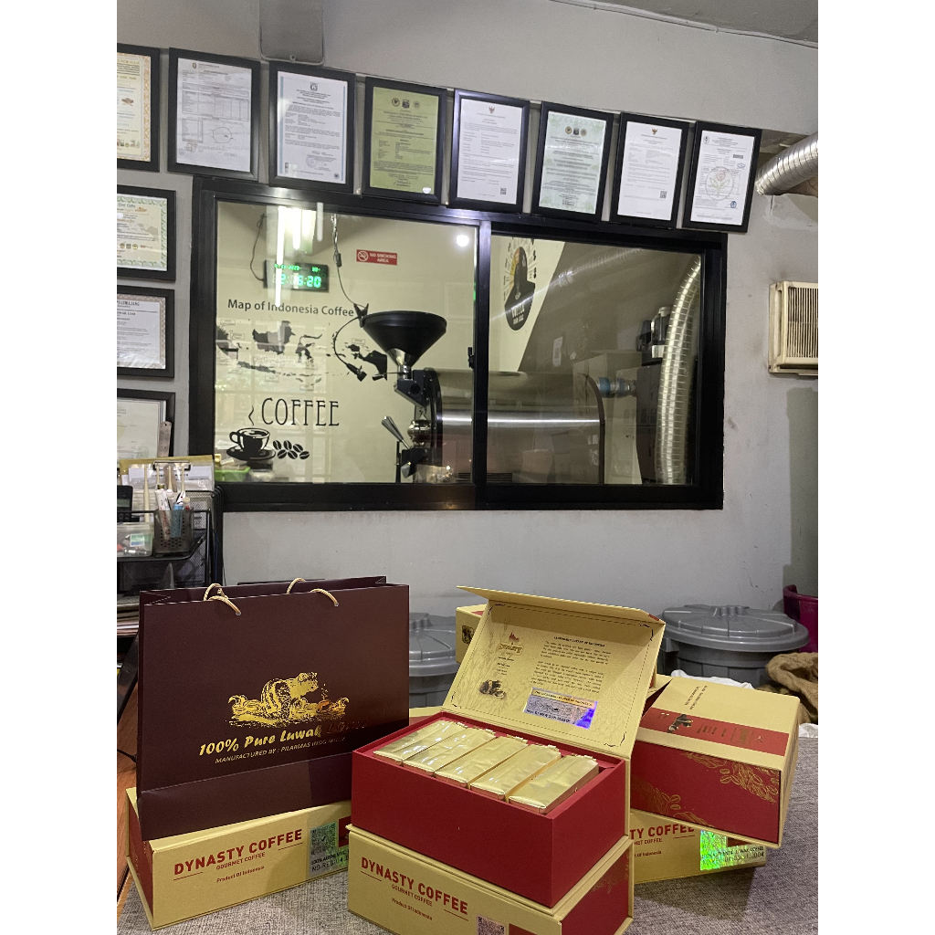 Jual KOPI LUWAK DYNASTY COFFEE 500 GRAM GIFT BOX | Shopee Indonesia