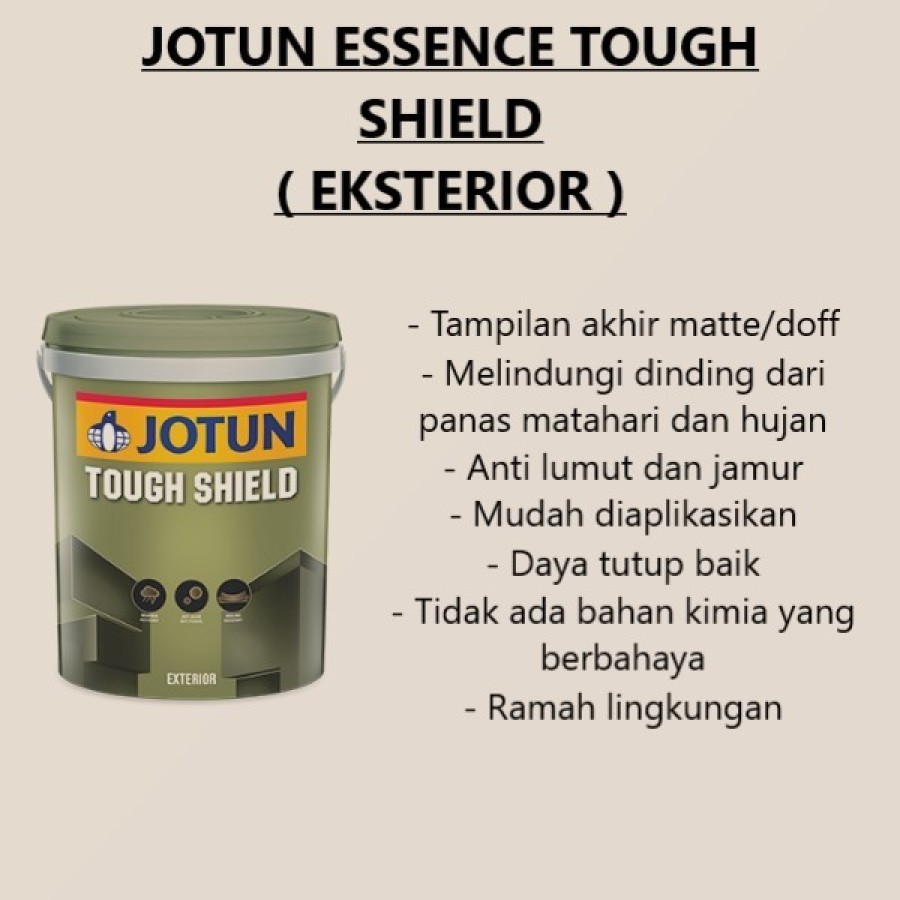 Jual JOTUN TOUGH SHIELD MATT CAT TEMBOK EKSTERIOR 20LTR(PAIL)/BISA ...