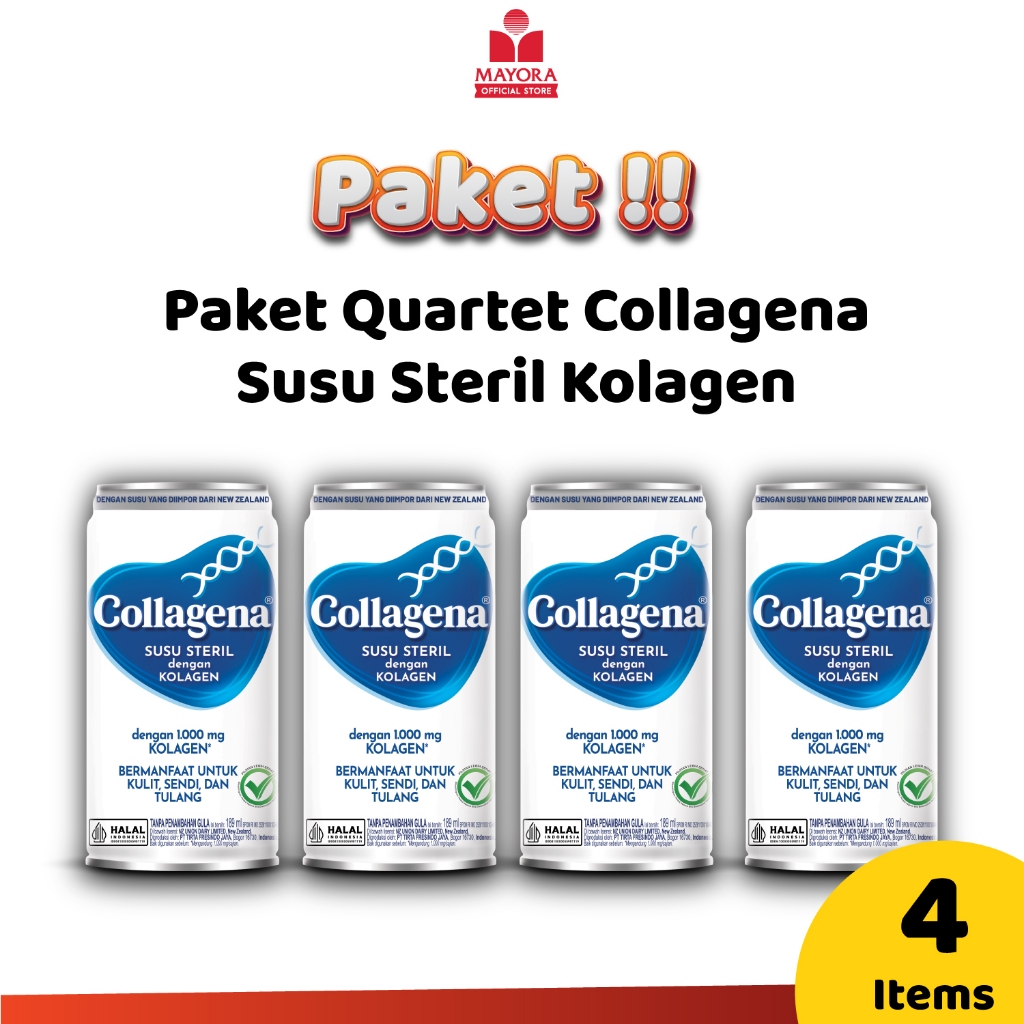 Jual Paket Quartet Collagena Susu Steril Kolagen | Shopee Indonesia