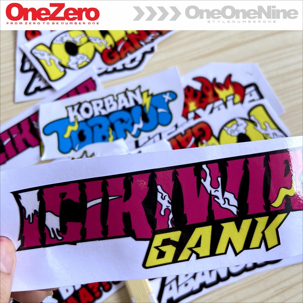 Jual Stiker Sticker Satuan ICIKIWIR GANK Vynil / Hologram Sudah ...