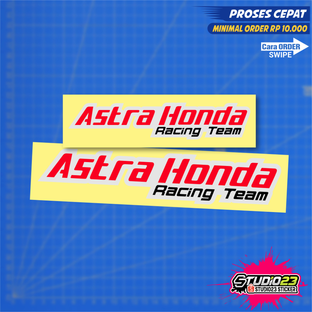 Jual Stiker Astra Honda Racing Team Cutting Sticker AHRT | Shopee Indonesia
