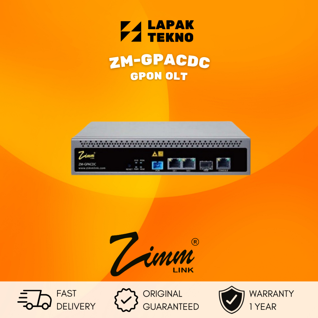 Jual Zimmlink ZM-GPACDC Single pon GPON OPTICAL LINE TERMINAL : 1*GPON ...