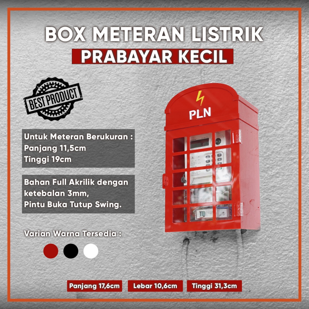 Jual Box Meteran Listrik PLN Akrilik Prabayar Kecil | Shopee Indonesia