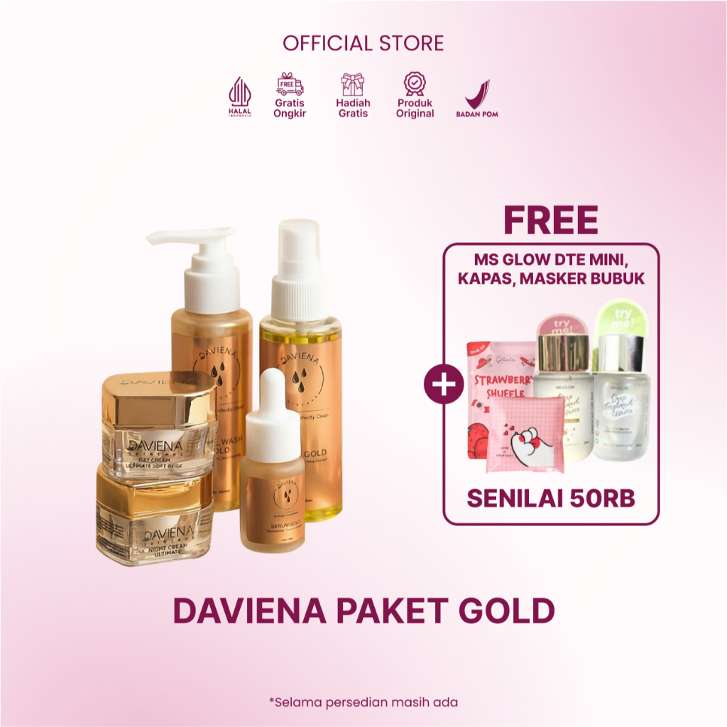 Jual DAVIENA SKINCARE GOLD SERIES | DAVIENASKINCARE | DAVIENA | DAVINA ...