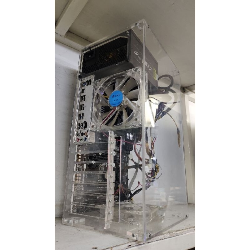 Jual casing transparan support mobo full atx | Shopee Indonesia