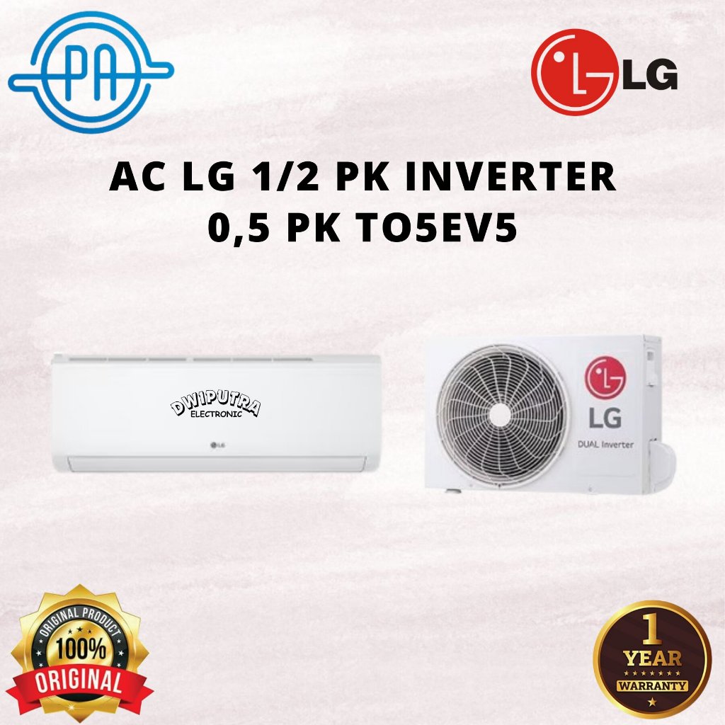 Jual AC LG 1/2 PK INVERTER DAN NON INVERTER 0,5PK HO5TN4 / 0.5 PK ...