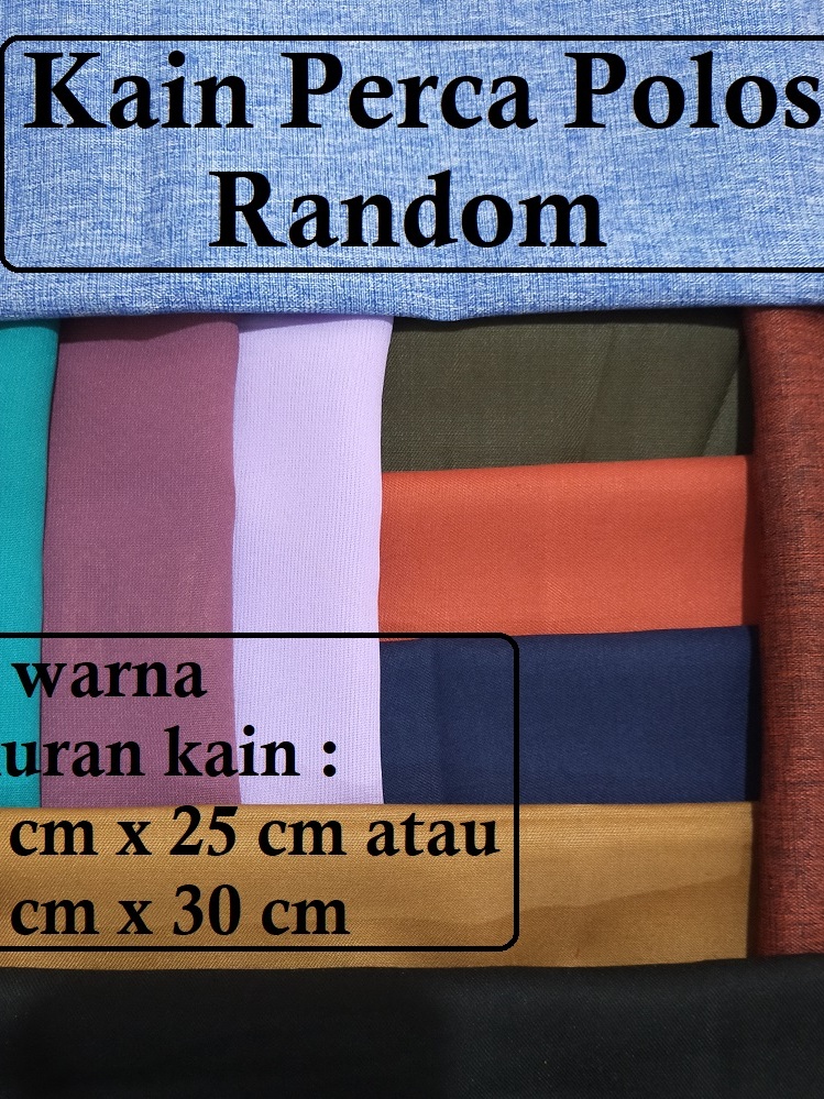 Jual kain perca kain potongan per setengah kilo ukuran paling pendek ...