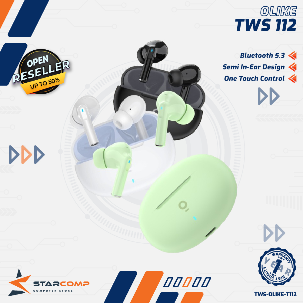 Jual Olike True Wireless Bluetooth Earphone Earbuds TWS T112 | Shopee Indonesia