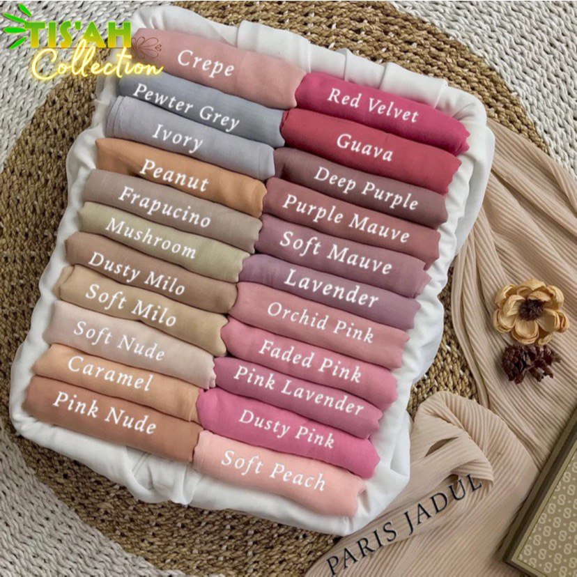 Jual 90+ WARNA SQUARE PARIS JADUL PREMIUM / HIJAB SEGIEMPAT DAILY PARIS LEGEND JILBAB PART 2 ...