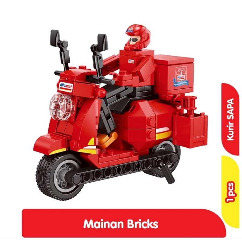 Jual Alfa Bricks Toy Collection Mainan Delivery Man Kurir Sapa 1 pcs ...