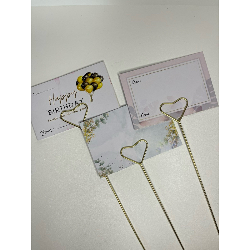 Jual Stick kartu ucapan / stick greeting card besi | Shopee Indonesia