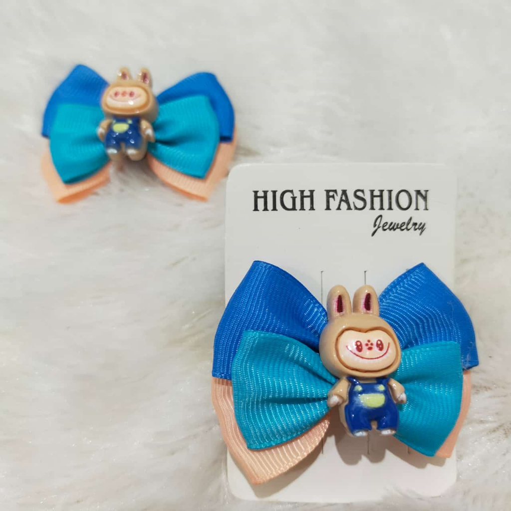 Jual Handmade Hairclip jepit rambut pita Labubu | Shopee Indonesia