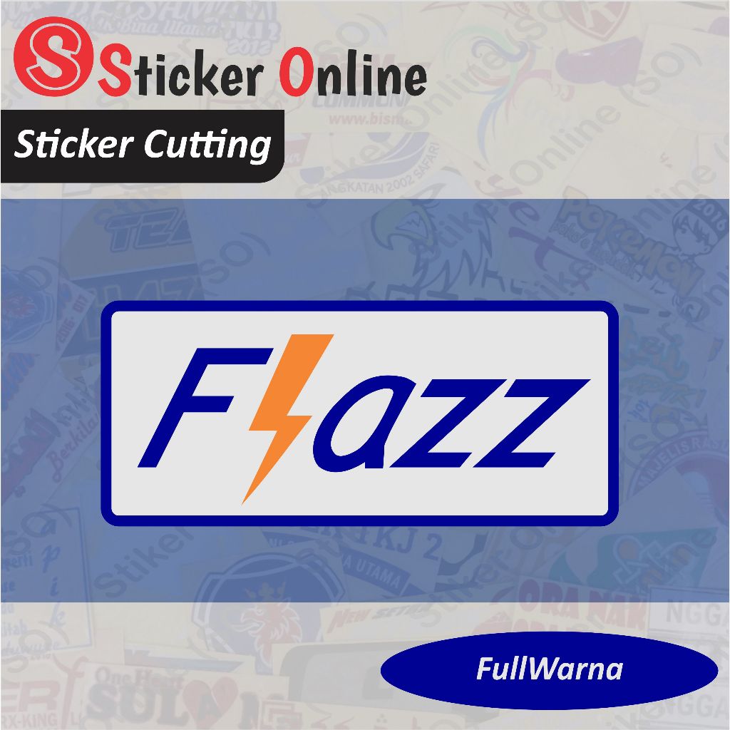 Jual Stiker Logo Flazz BCA | Stiker Cutting Logo Flazz BCA Motor Mobil ...
