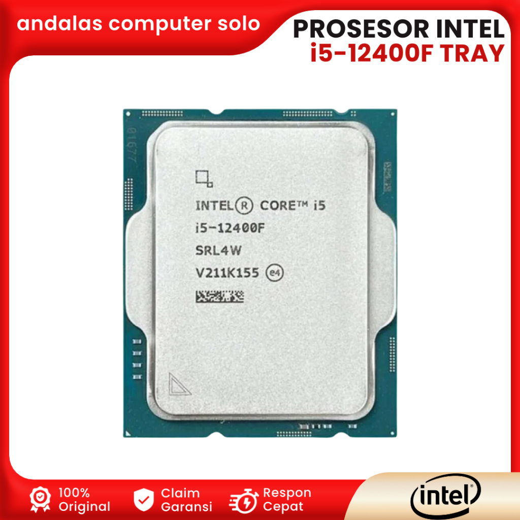 Jual PROCESSOR PROC TRAY INTEL CORE i5-12400F 2.5GHz Up To 4.4GHz Cache ...