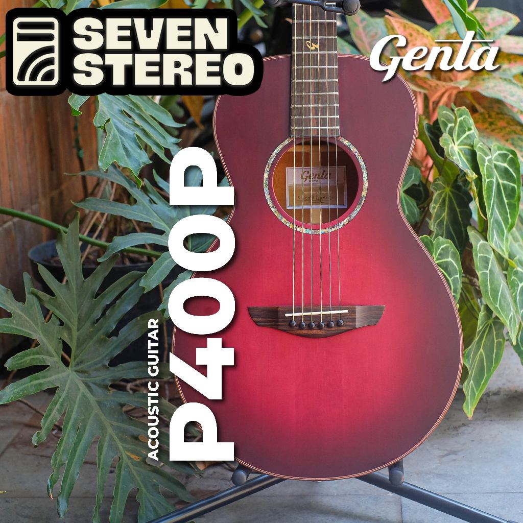 Jual Genta P400 P400P Parlour Body Acoustic Guitar | Shopee Indonesia