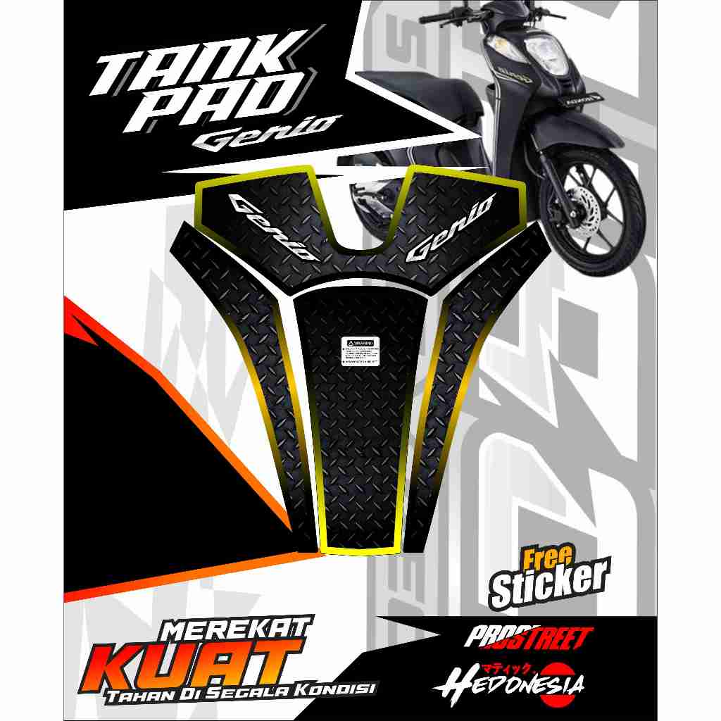 Jual TERBARU STICKER DASHBOARD TANKPAD DECKPAD GENIO -STICKER TANKPAD ...