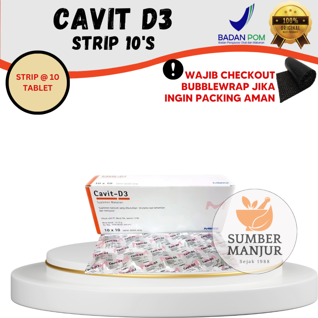 Jual CAVIT D3 STRIP ISI 10 TABLET | Shopee Indonesia