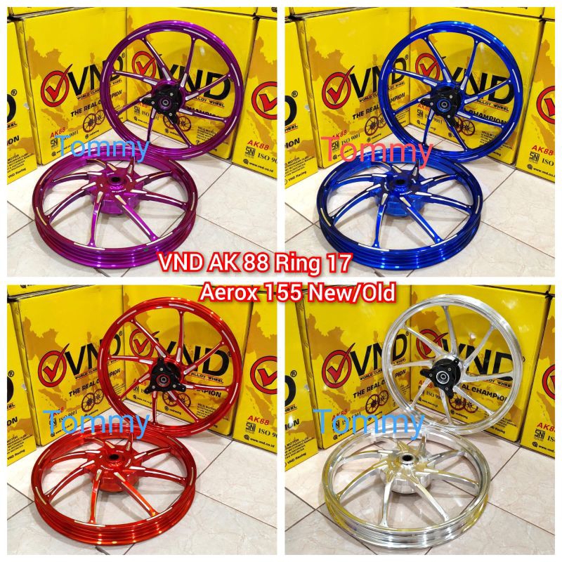 Jual Velg VND AK88 AEROX NEW/OLD palang 8 R17x160/160 / Velg VND AK 88 ...