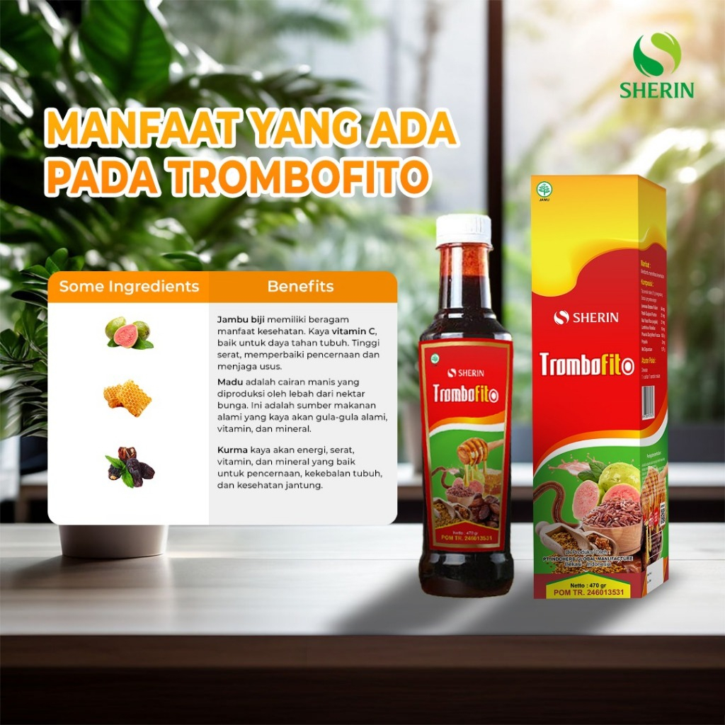 Jual TROMBOFITO SARI KURMA Madu Angkak Sherin 470gram | Shopee Indonesia