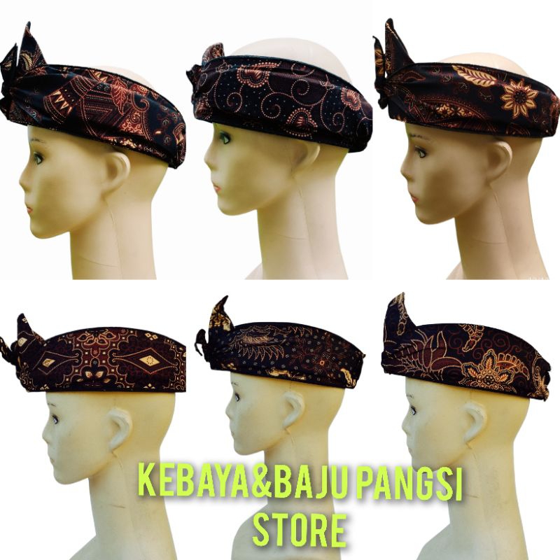 Jual Iket kepala sunda batik/iket Sunda karet/iket praktis/totopong ...