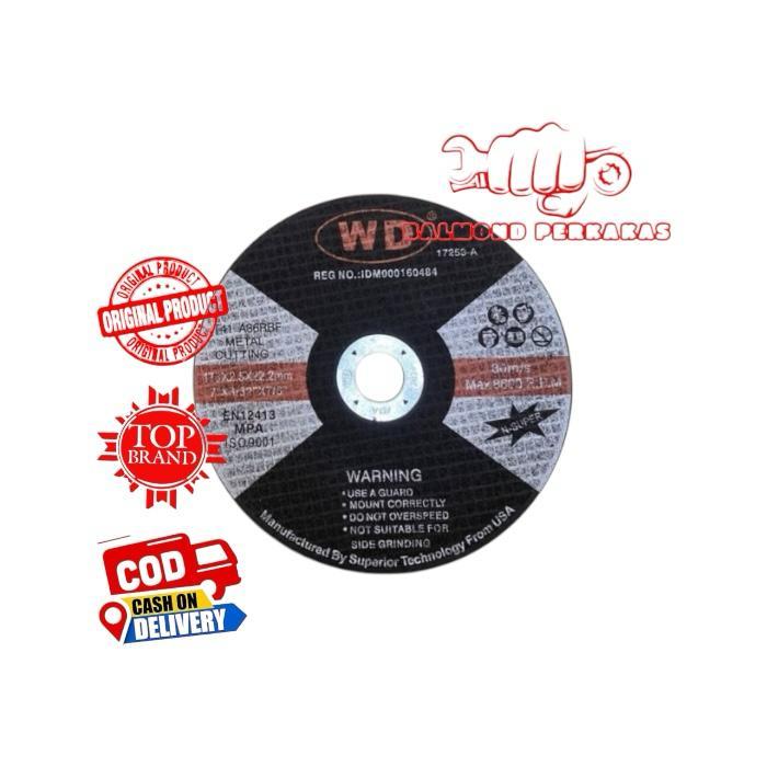 Jual WD Cutting Wheel 7 Inch WD Batu Potong 7 x 2.5 MM | Shopee Indonesia