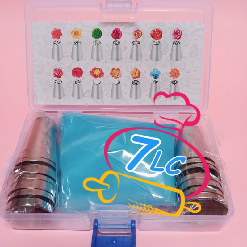 Jual Spuit Rusia1 set isi 14 pc + contong slikon + box | Shopee Indonesia