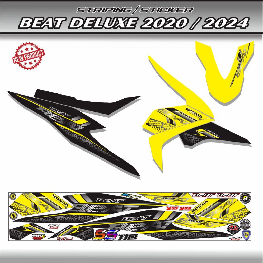 Jual VARIASI MOTOR HONDA BEAT DELUXE BEAT STREET ISS TERBARU STRIPING ...