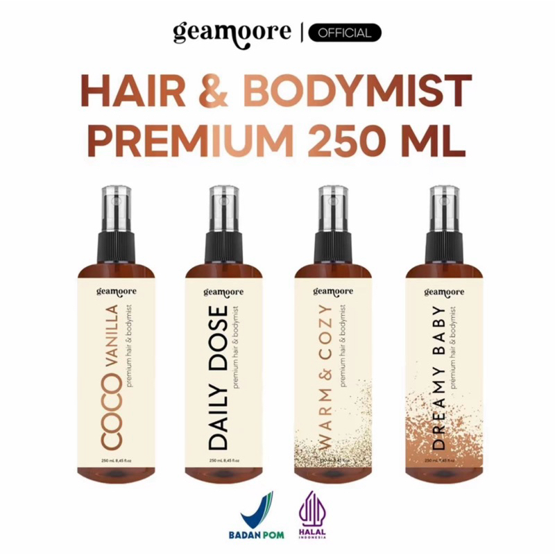 Jual GEAMOORE HAIR AND BODY MIST, PARFUM GENTONG GEAMOORE | Shopee Indonesia