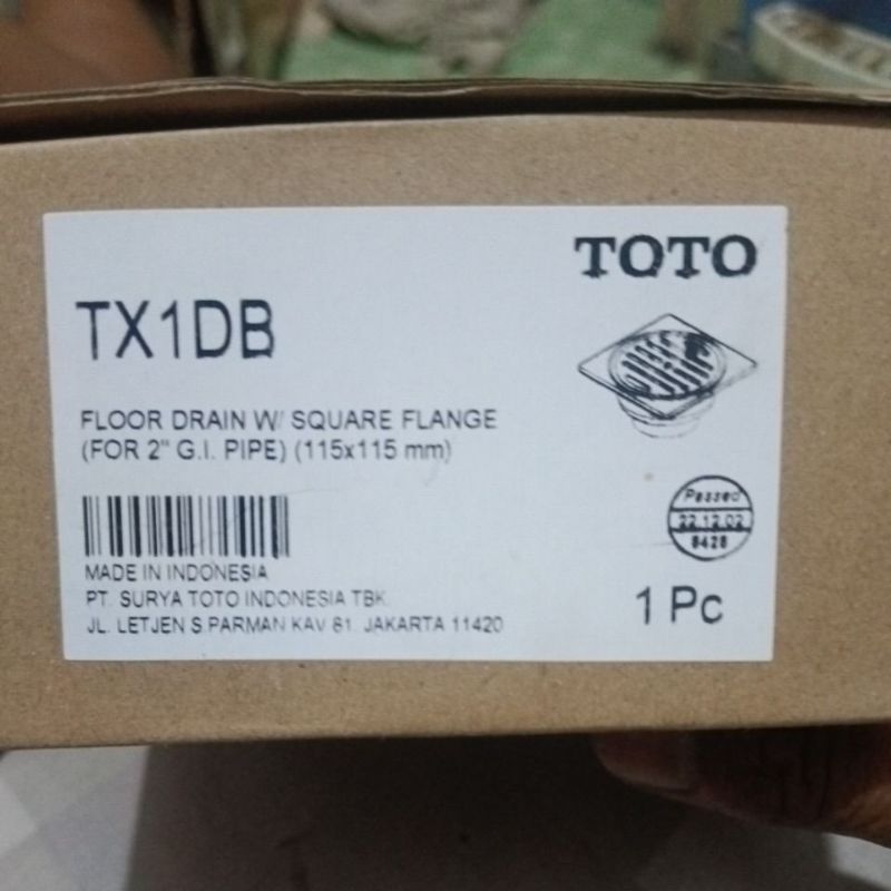Jual FLOOR DRAIN TOTO TX1DB | Shopee Indonesia