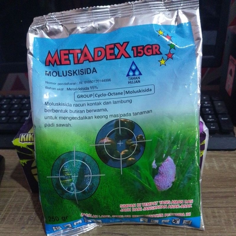 Jual Metadex 15GR Kemasan Pabrik isi 250 gram Moluskisida Racun Siput ...