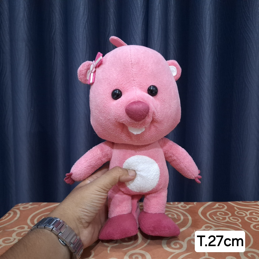 Jual Boneka Berang Beaver Loopy Teman Pororo Tanpa Baju Original Cantik ...